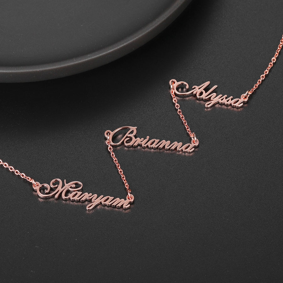 Personalised Multiple Names Necklace - 2-5 Names – Trendyz